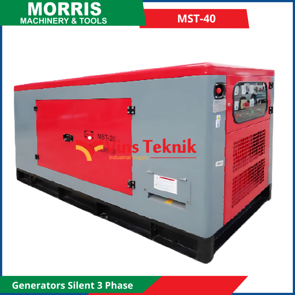 Jual Mesin Genset 40 KW Morris MST-40 Generators Silent 3 Phase MST40 ...