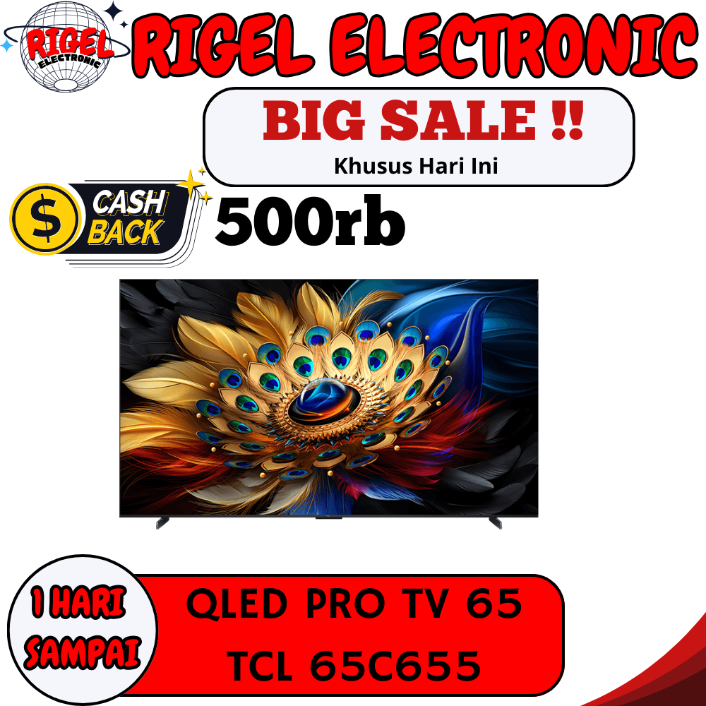 Jual TCL 65C655 QLED PRO 65 INCH SMART GOOGLE TV UHD 4K · ONKYO 2.1CH DOLBY ATMOS | Shopee Indonesia