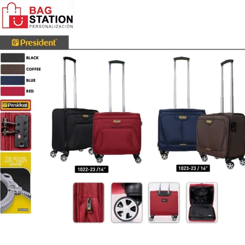 Jual TAS KOPER CABIN PRESIDENT 14 IN ORIGINAL 4 RODA SELETING TSA LOCK ...