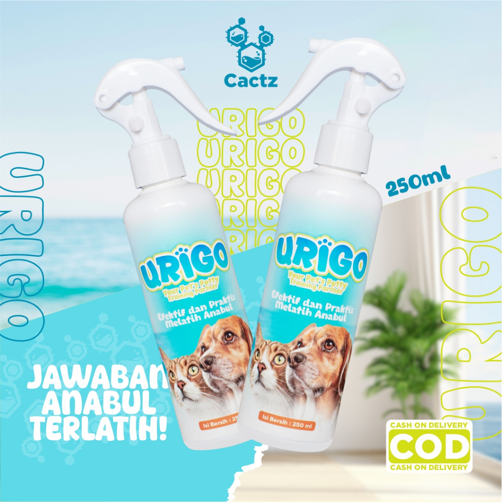 Jual Cairan Latihan Kucing & Anjing – URIGO 250ml | Anti Pipis Sembarangan, Rumah Bebas Bau ...