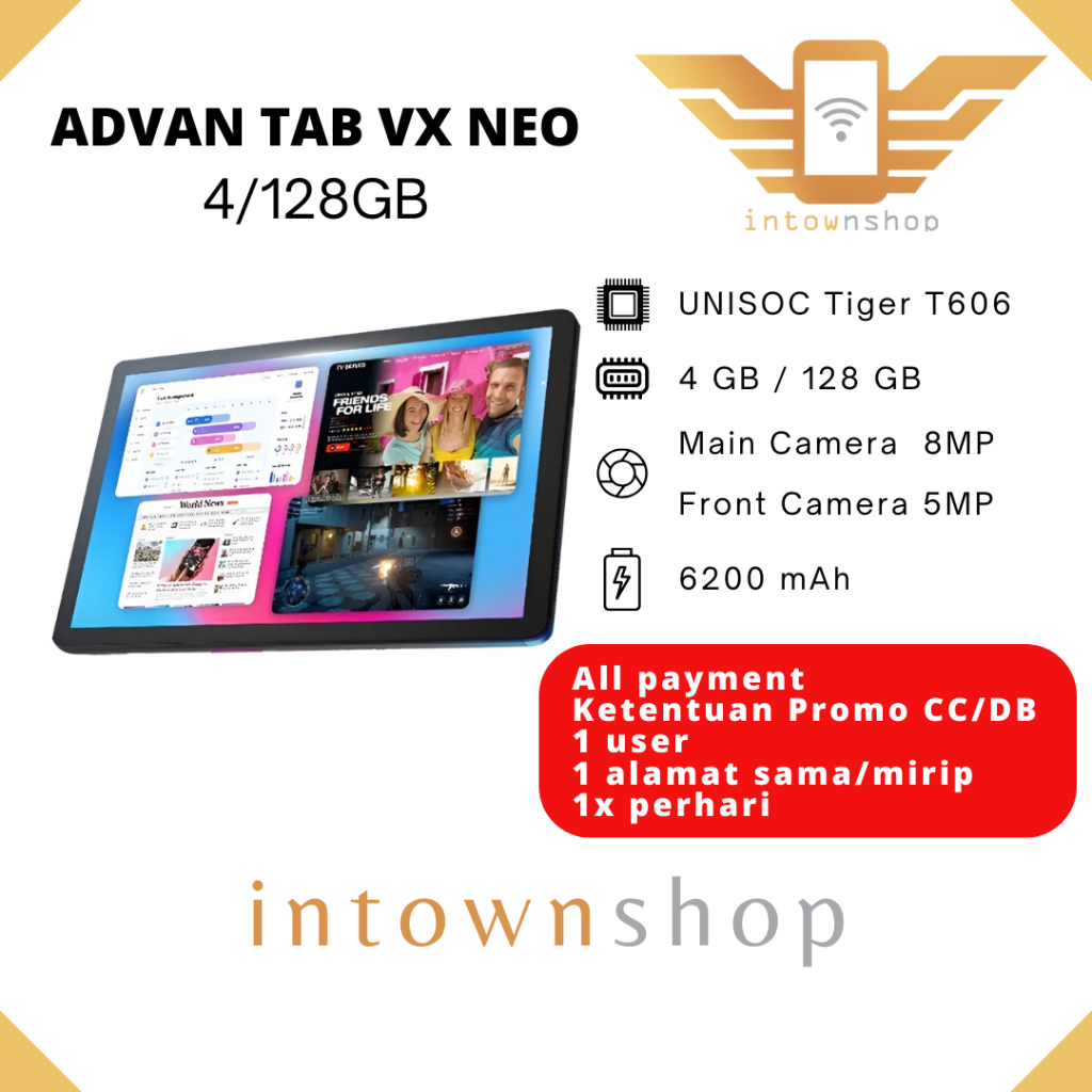 Jual ADVAN VX NEO TAB 4/128 - GARANSI RESMI | Shopee Indonesia