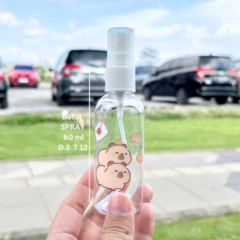 Jual 60ML BOTOL SPRAY PANDA CAPYBARA CUTE | Shopee Indonesia