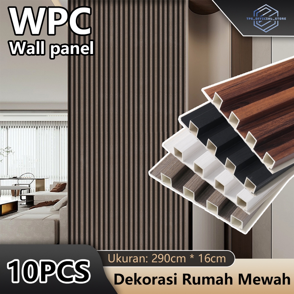 Jual 1 BOX 10 PCS WPC Wall Panel/Wallpanel Dinding Motif Kayu/Uk 2 ...