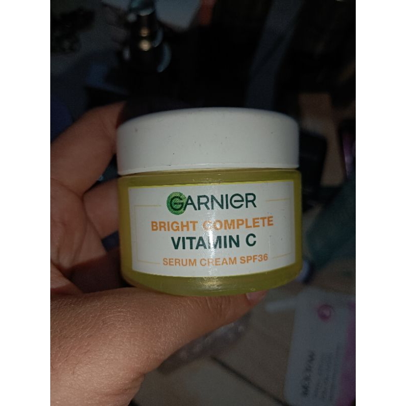 Jual Garnier Bright Complete Vitamin C Serum Cream Spf 36 (Non dus) | Shopee Indonesia