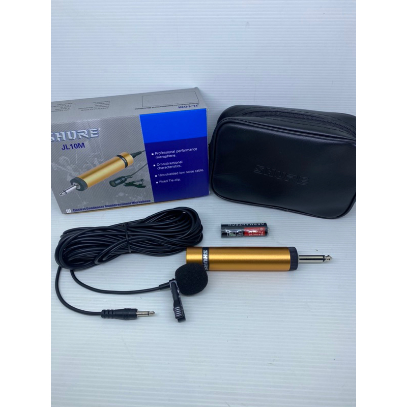 Jual Mic jepit clip on kabel shure JL10M JL-10M JL 10M mik klip headset ...
