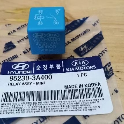 Jual RELAY OMRON OEM HYUNDAI GETZ 2002-2009 SOKET 4-PIN 30A DC12V V4 ...
