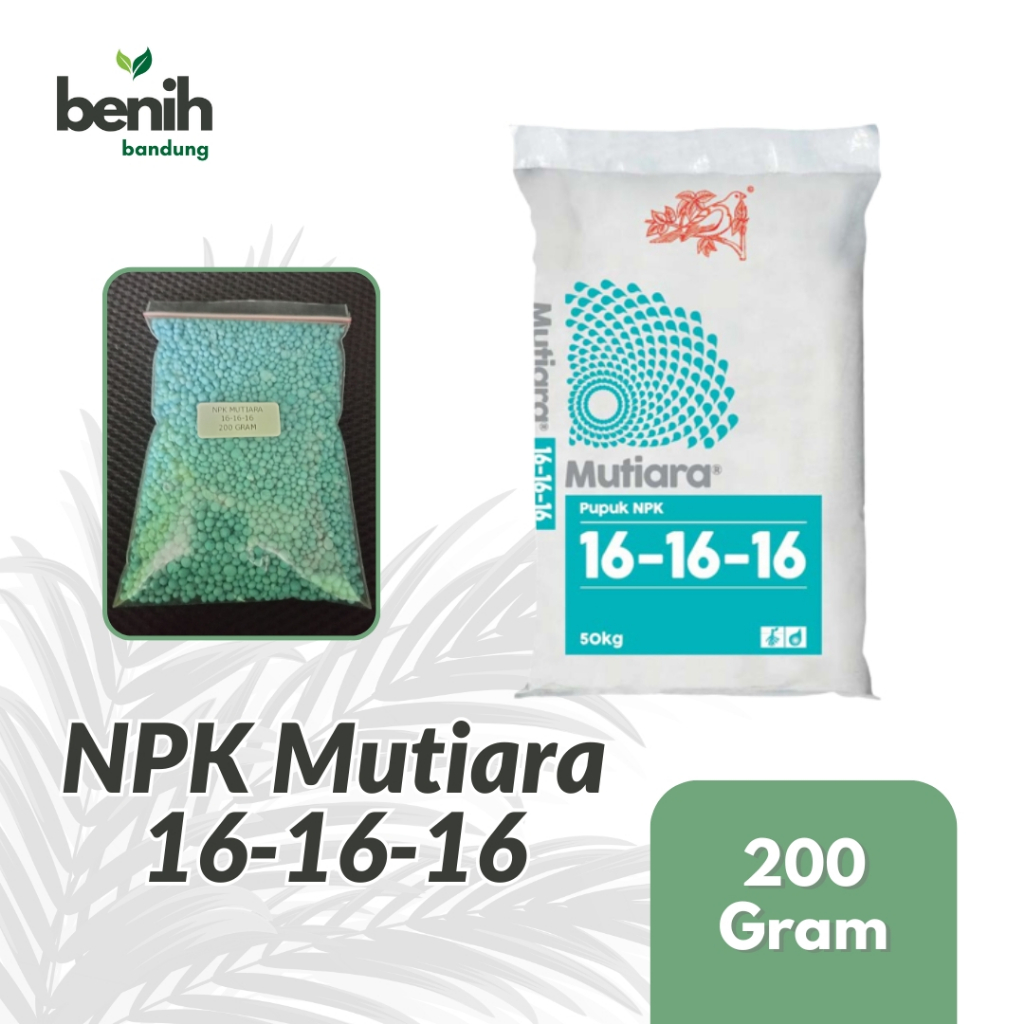 Jual Pupuk NPK Mutiara 16-16-16 Meroke Kemasan Repack 200 Gram | Shopee ...