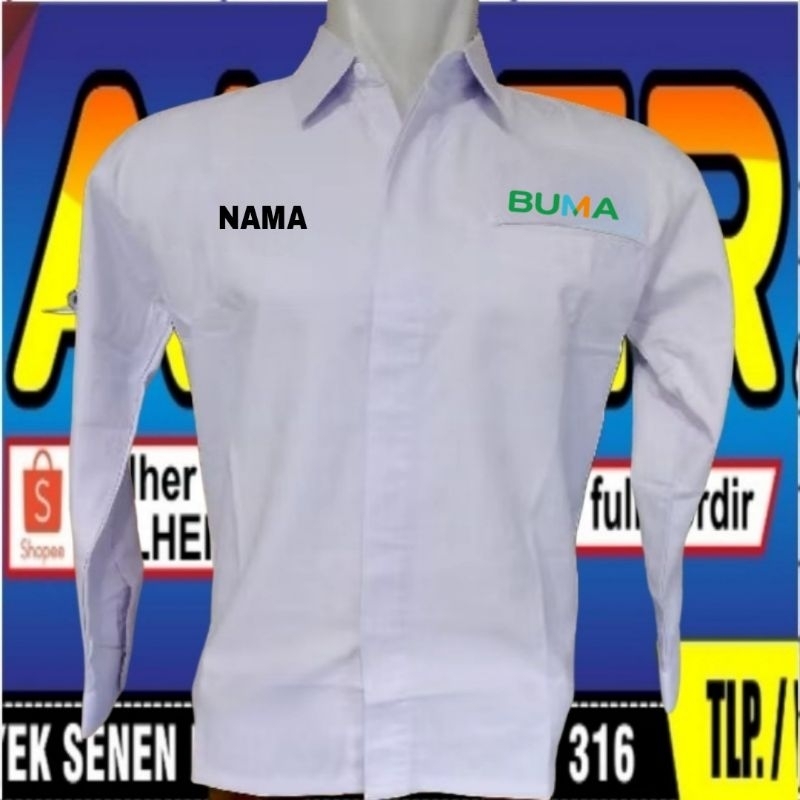Jual kantong 1 kemeja PT Buma baju PT Buma seragam PT Buma Pdh PT Buma ...