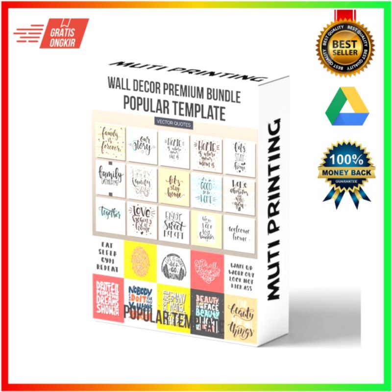 Jual Wall Decor Bundle Vector Only - Coreldraw Template - Desain Hiasan ...