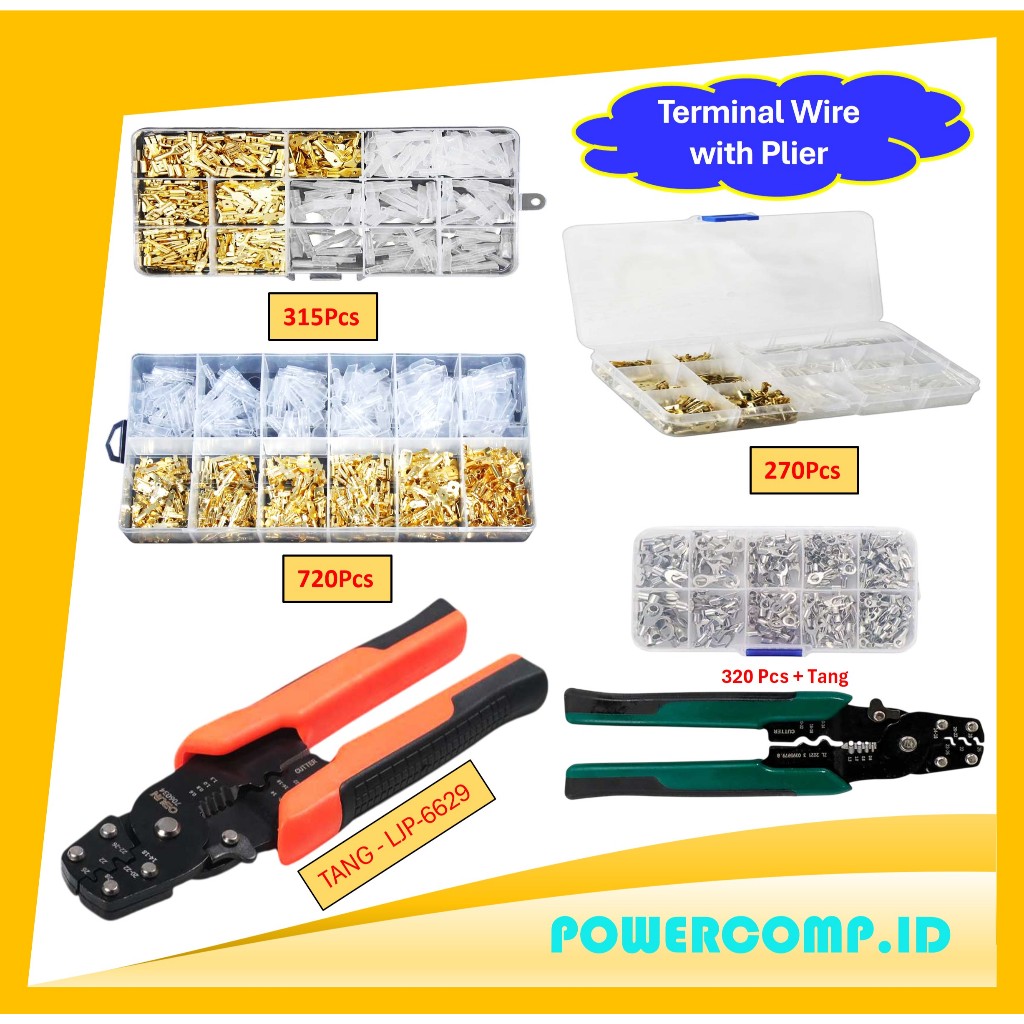 Jual PAKET SKUN + Tang! Taffware Terminal Wire 270/320/315/720Pcs with ...