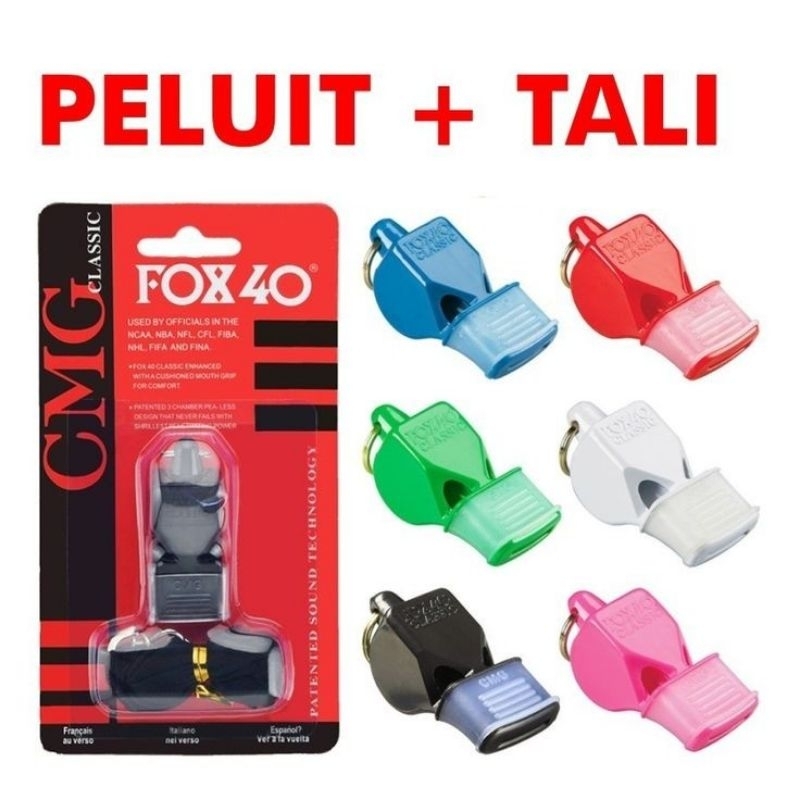 Jual Peluit Fox 40 Classic Whistle Wasit Pelatih Burung Pramuka Satpam ...
