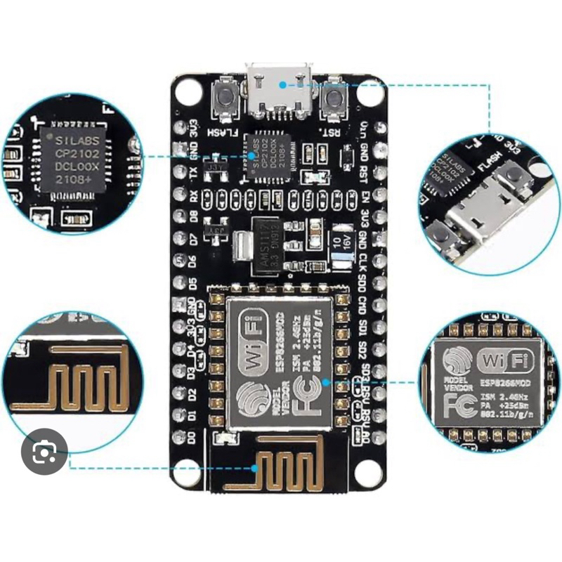 Jual Nodemcu Esp8266 Esp12 Ch340 Iot Wireless Arduino V3 Original 100 5756