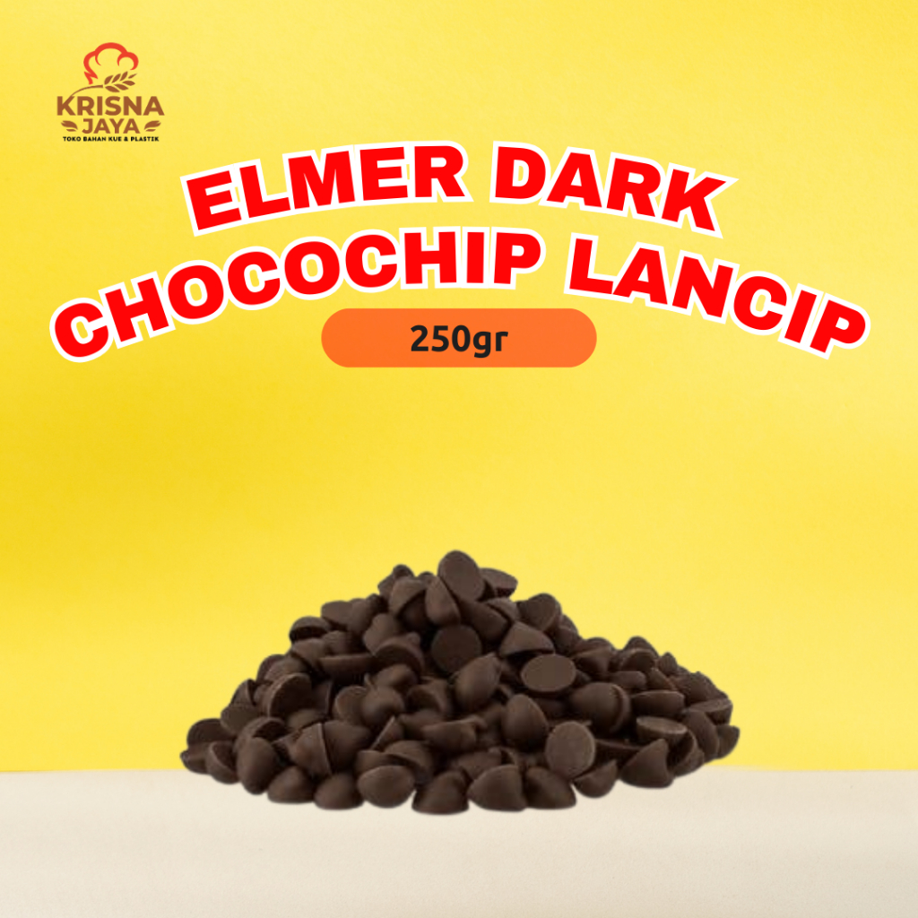 Jual Elmer Choco Chip Dark Lancip 250gr | Shopee Indonesia