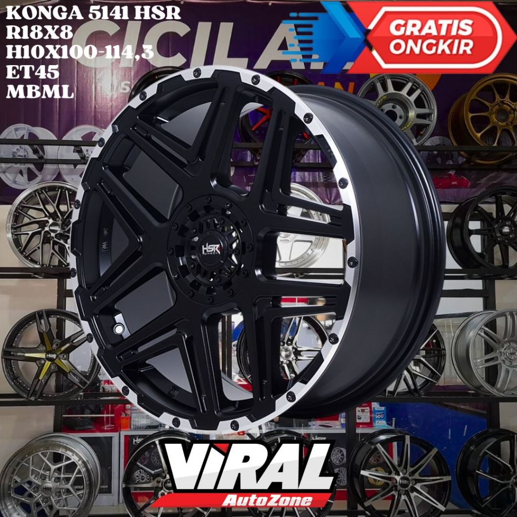 Jual Velg Mobil Ring 18 HSR KONGA R18 UNTUK YARIS CROSS , FORESTER , ESCAPE , GRAND VITARA ...