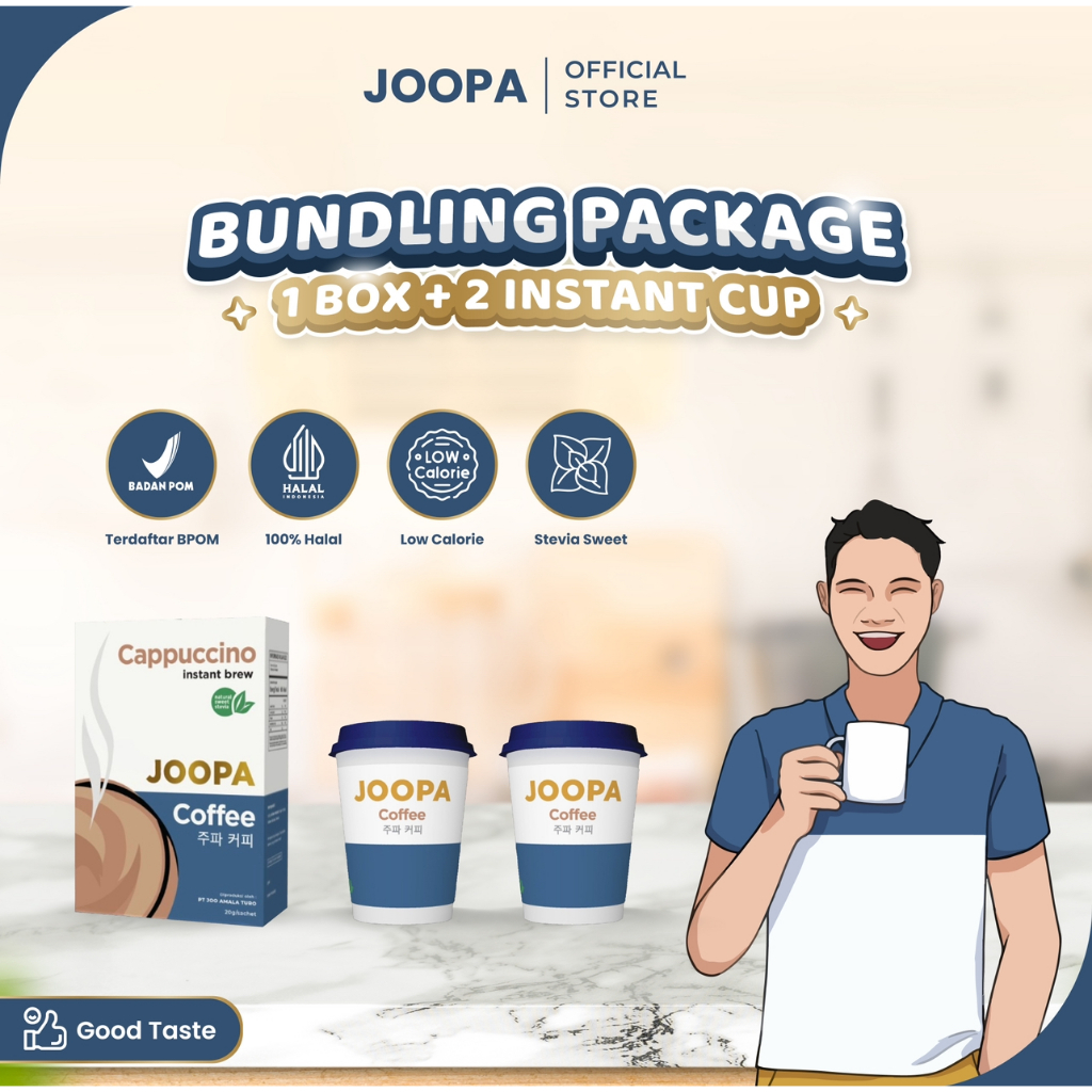 Jual Joopa | Bundling pack Low Calorie with stevia instant coffee rasa ...