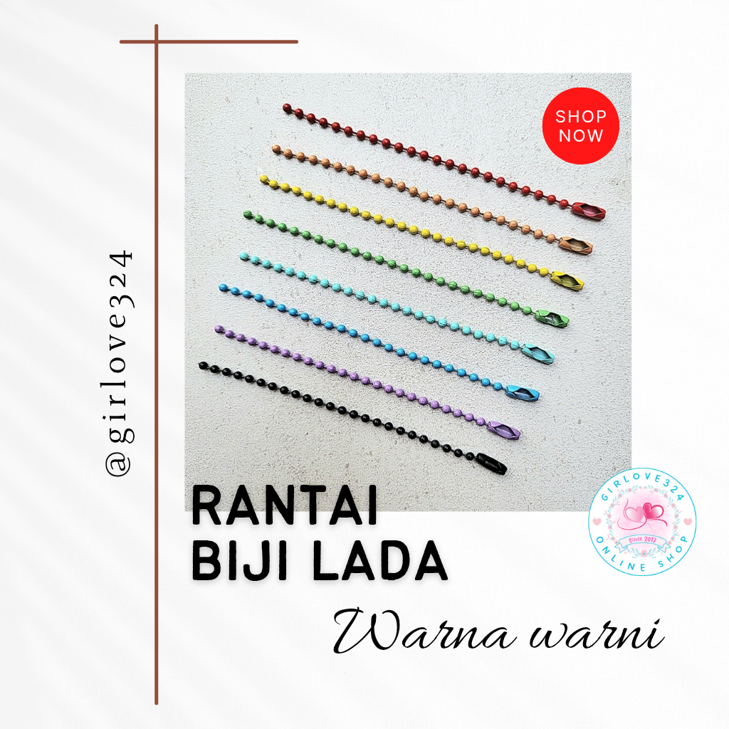 Jual [1 pc] Rantai Biji Lada/Rantai Merica Warna Warni | Shopee Indonesia
