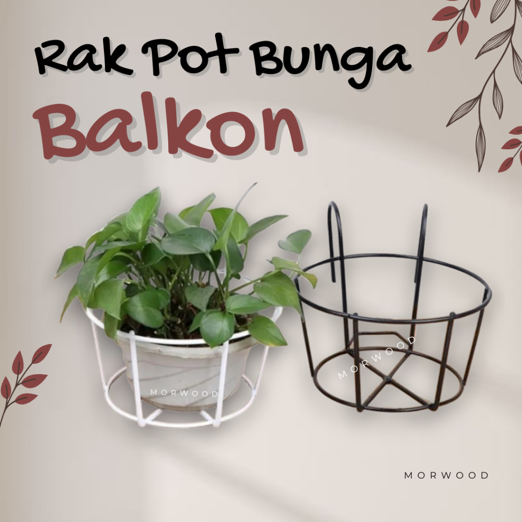 Jual Rak Pot Bunga Balkon Minimalis Rak Pot Bunga pagar balkon ...