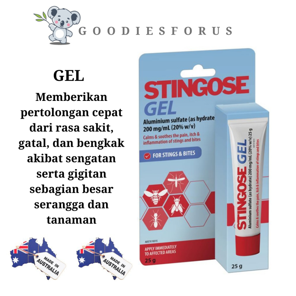 Jual Stingose GEL 25 gram/obat gatal digigit serangga/obat gatal anak ...
