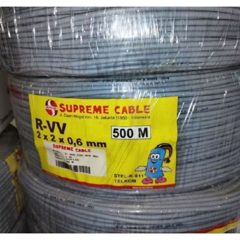 Jual Kabel Supreme Kabel Telephon Meteran R-VV 2X2X0.6 Meteran ...