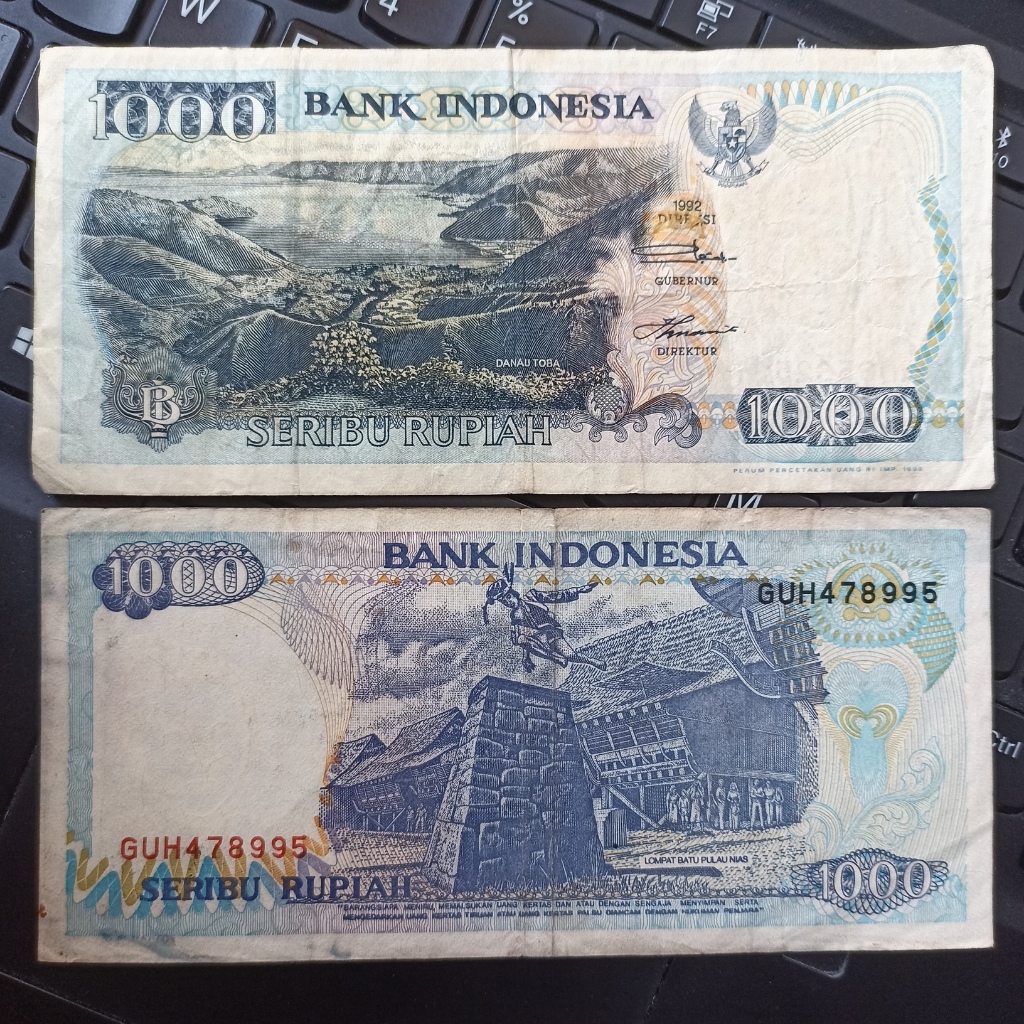 Jual Uang Kuno Indonesia 1000 Rupiah Lompat Batu Bekas | Shopee Indonesia