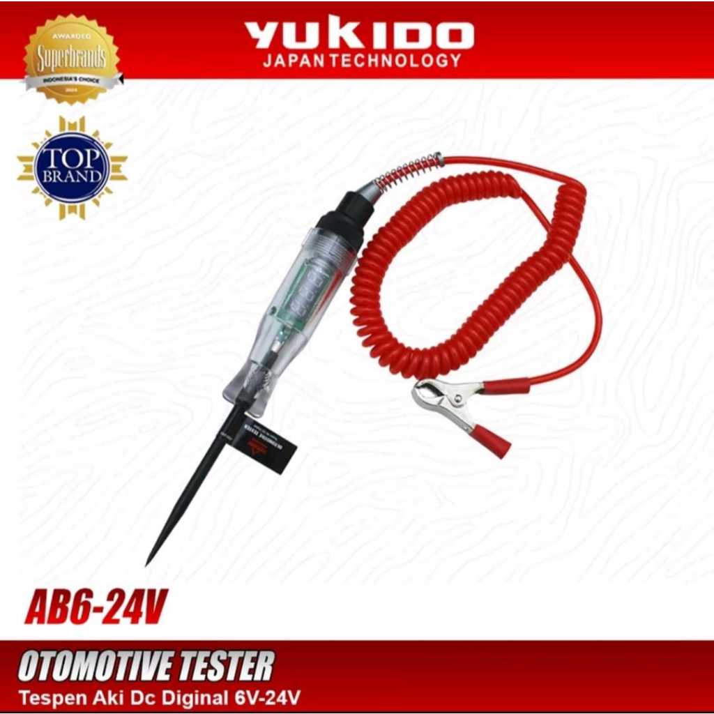 Jual Tespen Aki DC Digital 6V-24V Tespen untuk cek tegangan kekuatan ...