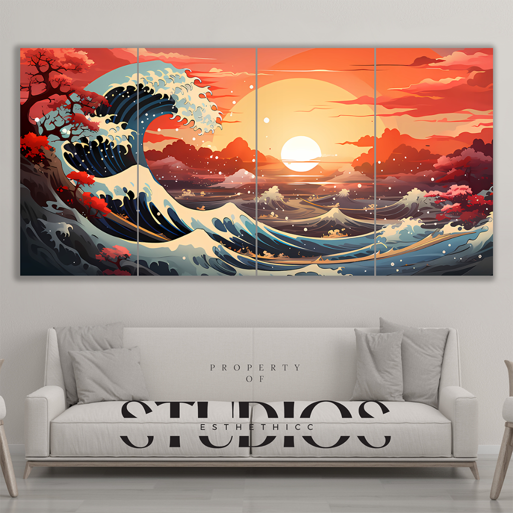 Jual #BIGART62 THE GREAT WAVE OFF KANAGAWA HOKUSAI JEPANG JAPAN ...