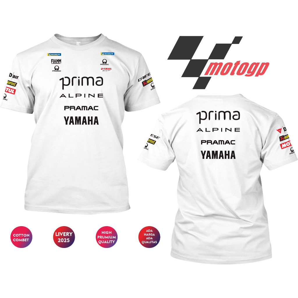 Jual pramac motor gp livery 2025 kaos pria | Shopee Indonesia