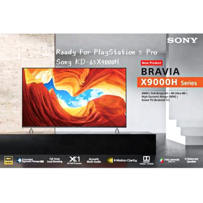 Jual TV LED SONY BRAVIA 65 INCH KD-65X9000H 4K X1-Reality™ PRO FREE ...