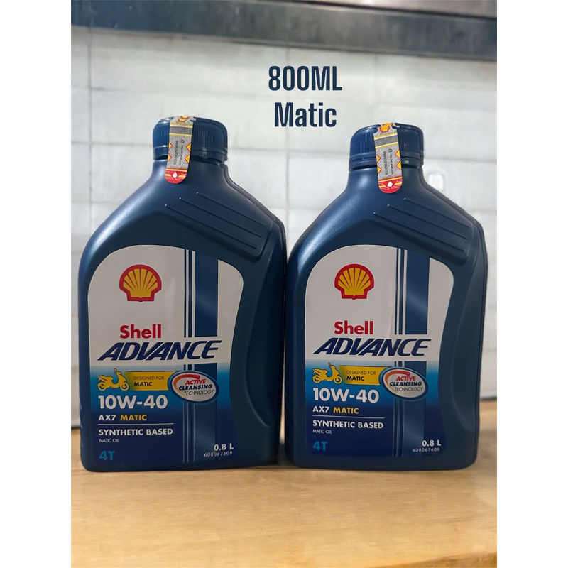 Jual OLI SHELL ADVANCE AX7 MATIC OIL 0.8L 10W - 40 800ml perbotol Oli ...