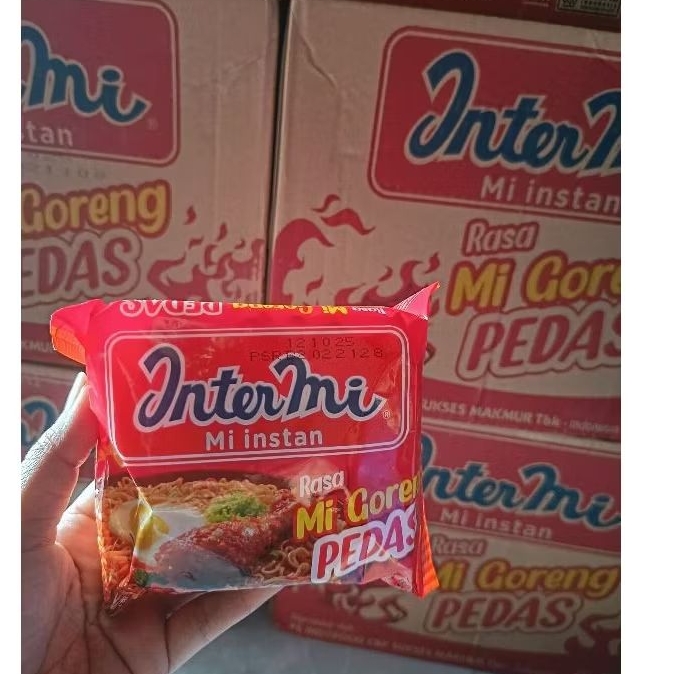 Jual [1 Dus isi 40 Bungkus] intermi Goreng Pedas / Intermie Goreng ...