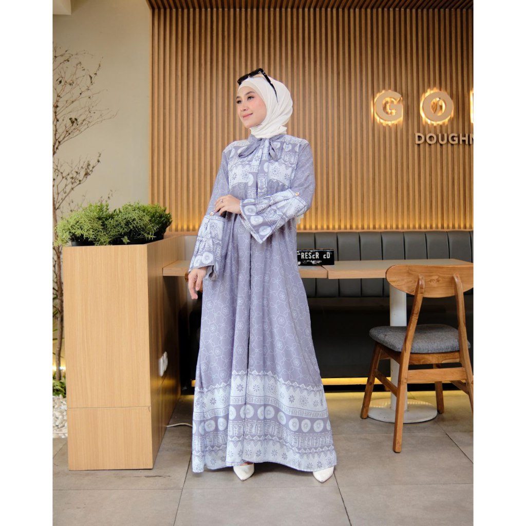 Jual Fathia Maxy Dress / Dress Korean Style | Shopee Indonesia