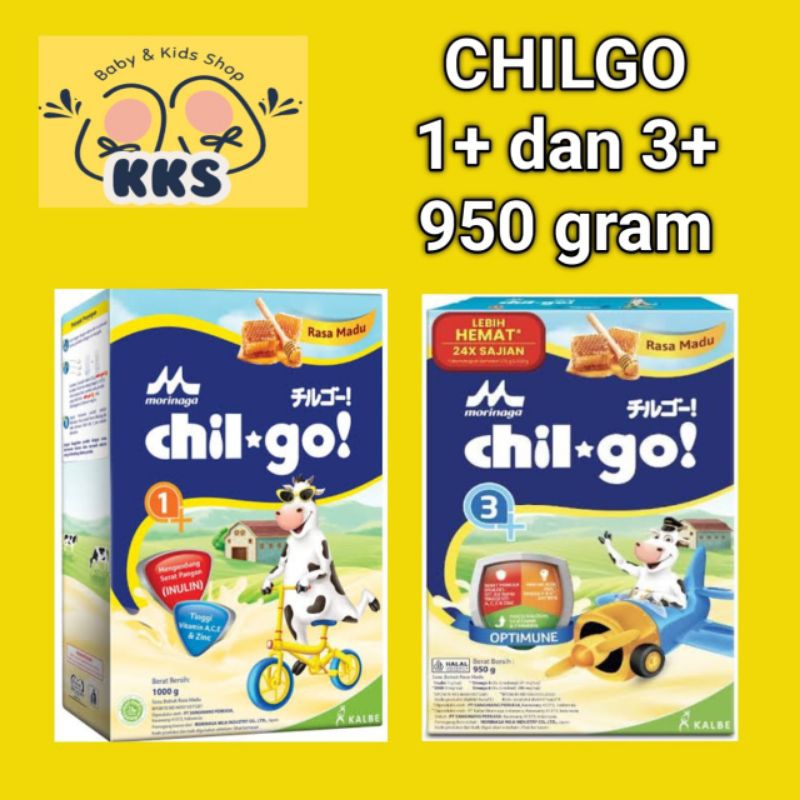 Jual Chil Go Powder 1+ dan 3+ Vanila/Madu 950 Gram Morinaga | Shopee ...