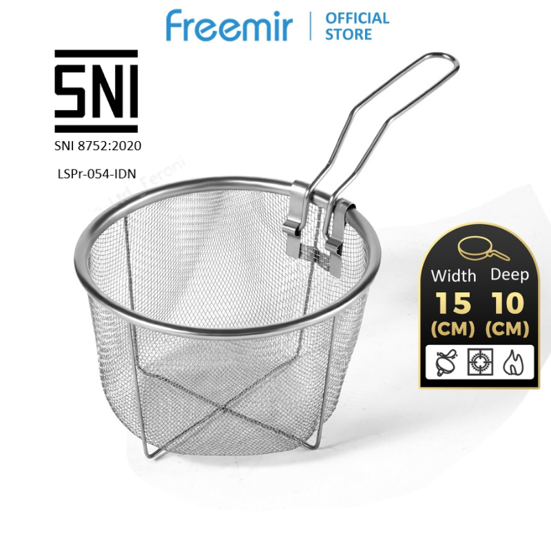 Jual [OFFICIAL] freemir Keranjang Penggorengan 15 cm 2 pcs Stainless ...