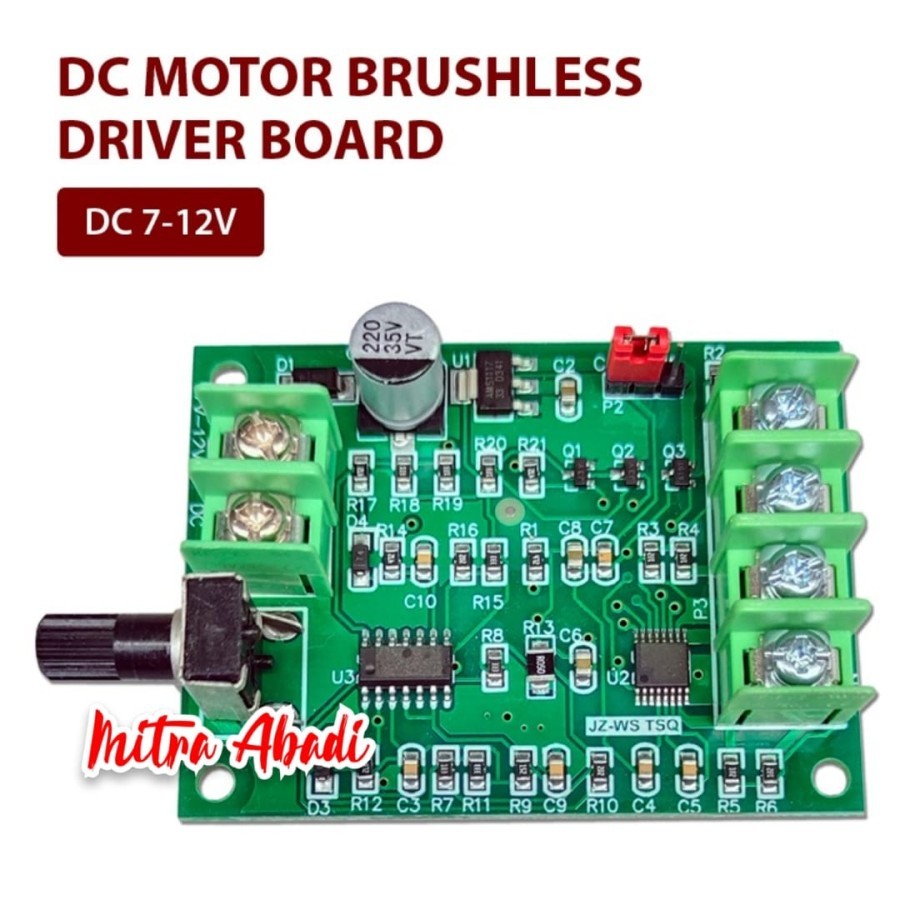 Jual DC Motor Brushless Driver Board 7-12V / Optical Hard Disk Motor ...