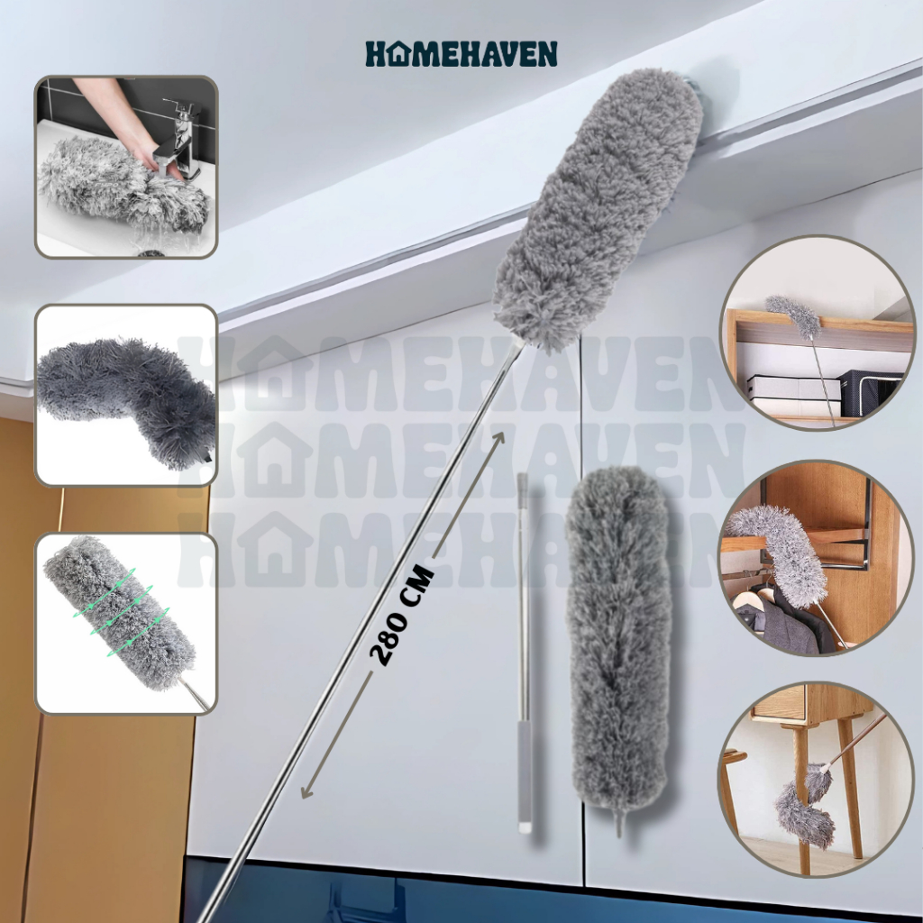 Jual Kemoceng Microfiber Adjustable Panjang 280cm Pembersih Langit ...