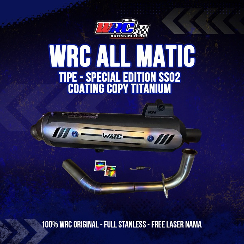 Jual WRC KNALPOT TYPE SPECIAL EDITION SS02 COATING COPY TITANIUM ALL ...
