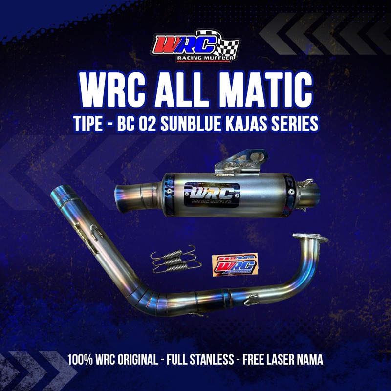 Jual WRC KNALPOT TYPE BC 02 SUNBLUE KAJAS SERIES ALL MATIC FREE REQUEST ...