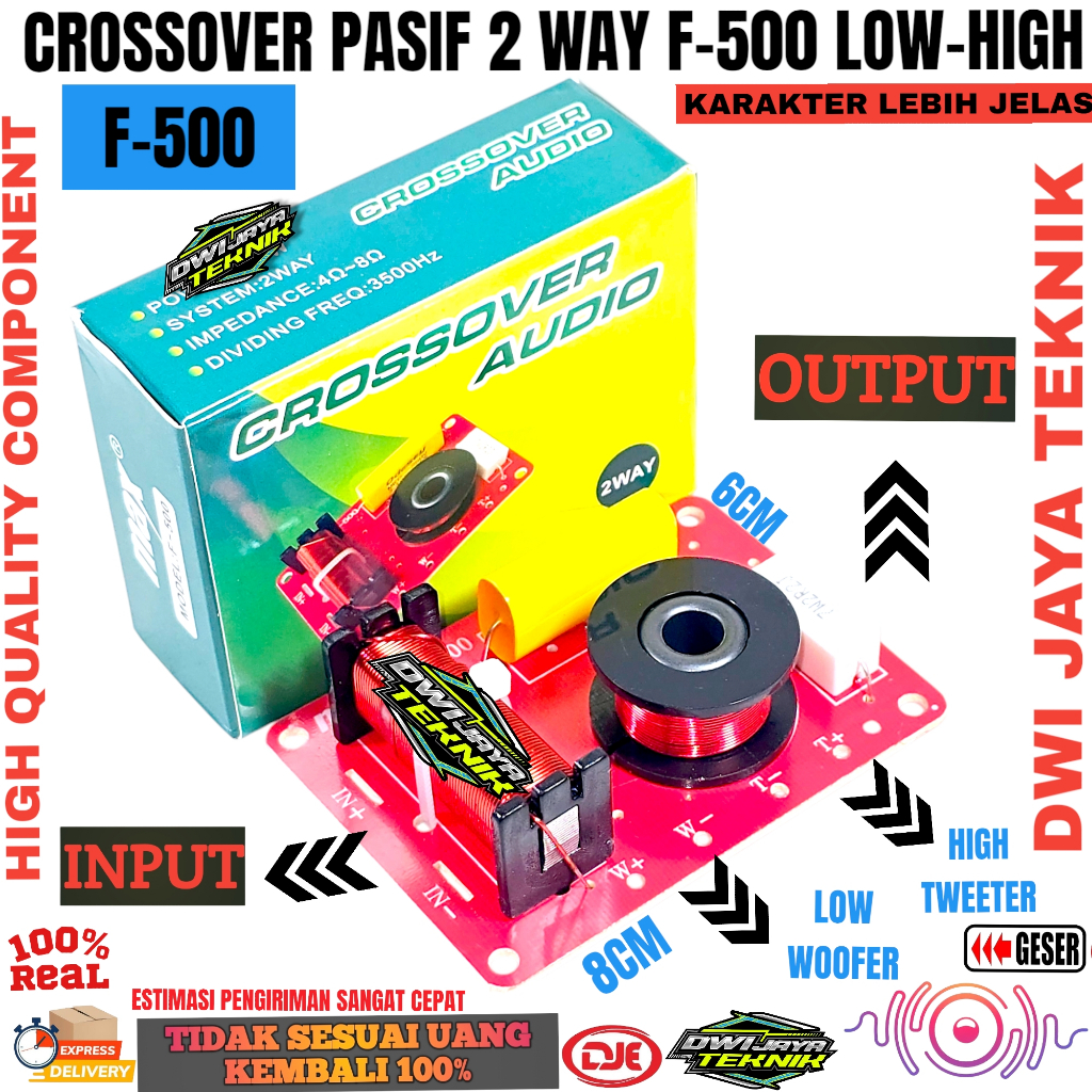 Jual CROSSOVER 2 WAY F-500 MAX Crossover Module MAX F-500 2 Way ...