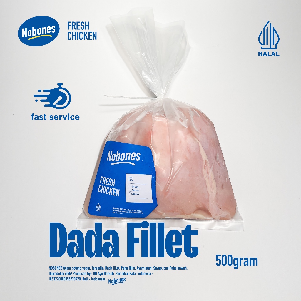 Jual Dada Fillet Ayam 500gram (Tanpa tulang) | Shopee Indonesia