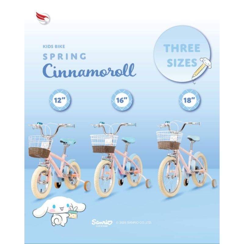 Jual Sepeda Anak Element Spring Cinnamoroll 12 16 18 Inch | Shopee ...