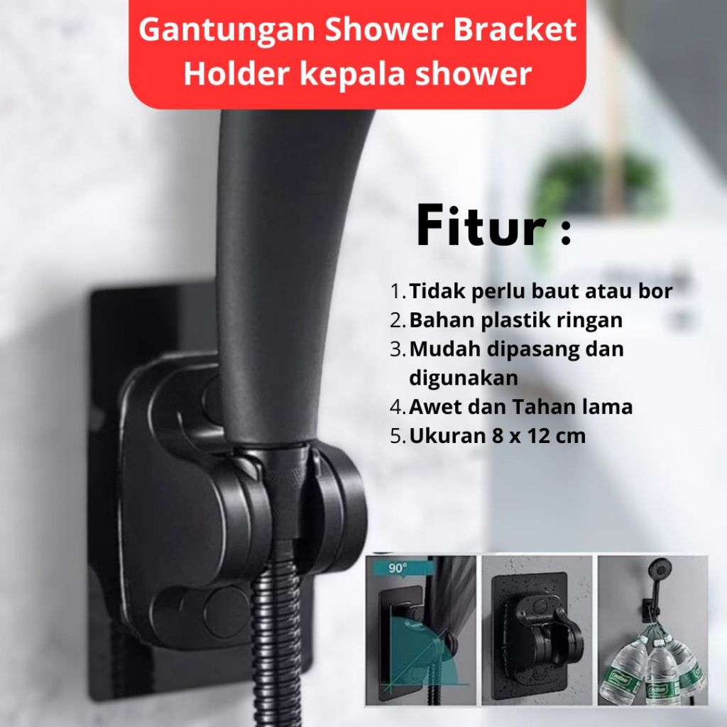 Jual TUTU Gantungan Shower / Hanger Shower Holder Bracket Shower ...