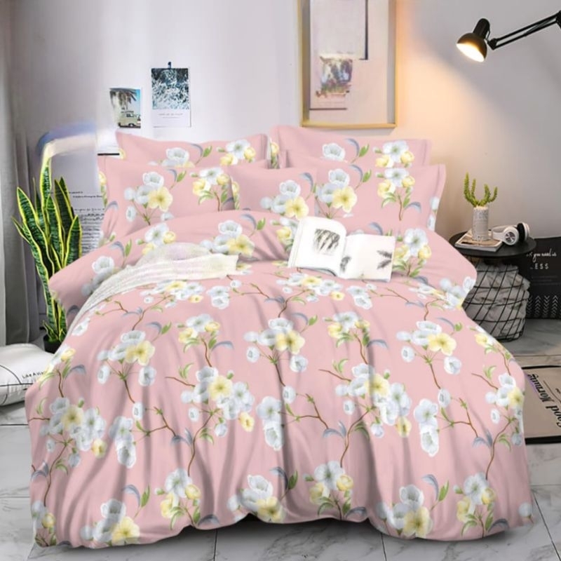 Jual Bed Cover Set Motif Babypink Rose - Bunga - Pink Ukuran Lengkap ...