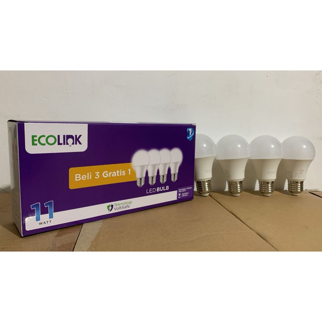 Jual Lampu LED Ecolink 11 Watt Multipack 11 Watt Beli 3 Gratis 1 ...