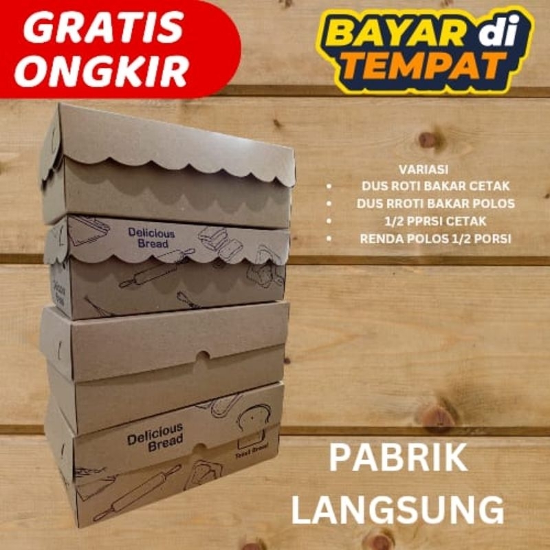 Jual Dus Roti Bakar / Box Roti Bakar Bandung / Kemasan Roti Bakar ...