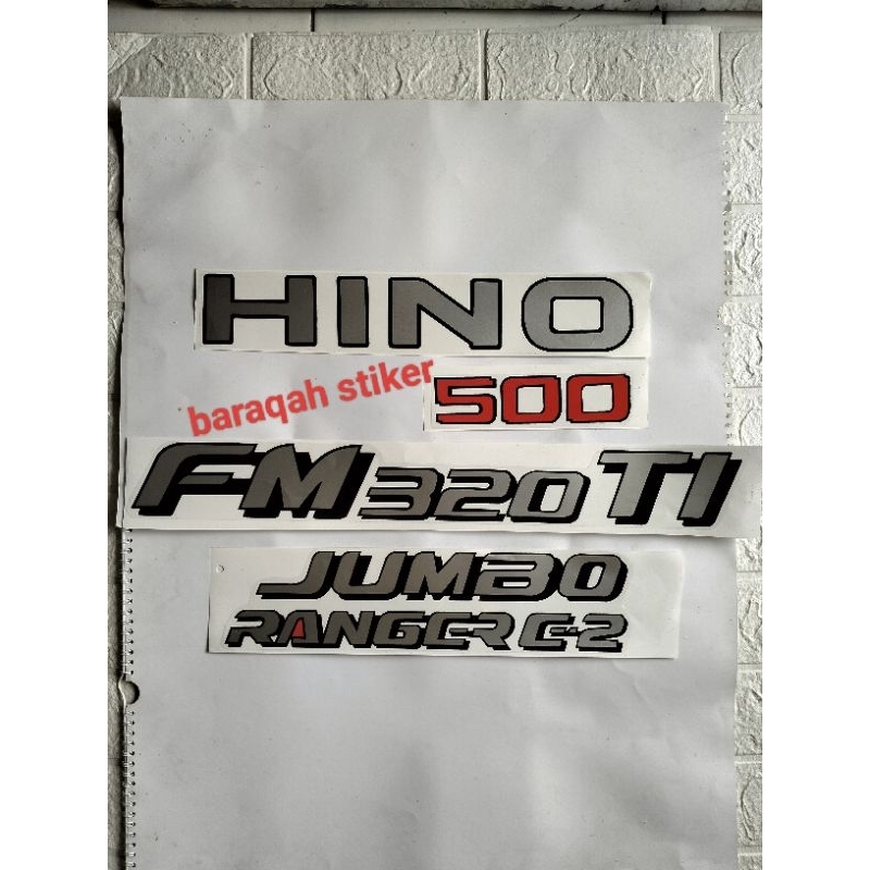 Jual stiker mobil Hino 500 FM 320 TI | Shopee Indonesia
