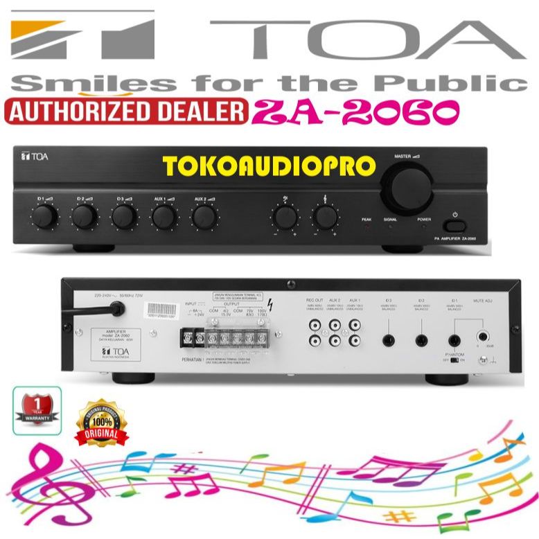 Jual Toa ZA2060 PA Power Amplifier Masjid Toa ZA-2060 Mixer Amplifier | Shopee Indonesia