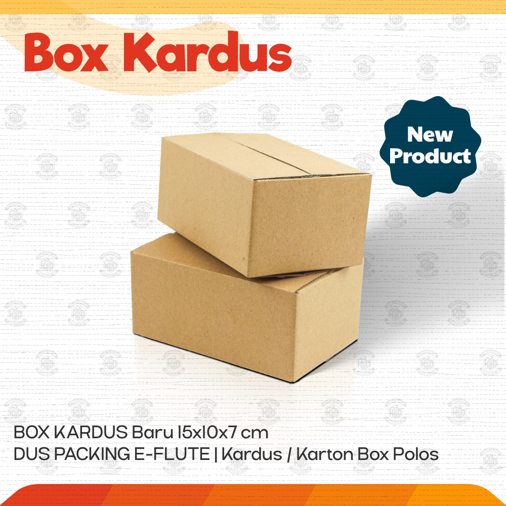 Jual BOX KARDUS Baru 15x10x7 cm DUS PACKING E-FLUTE | Kardus / Karton ...