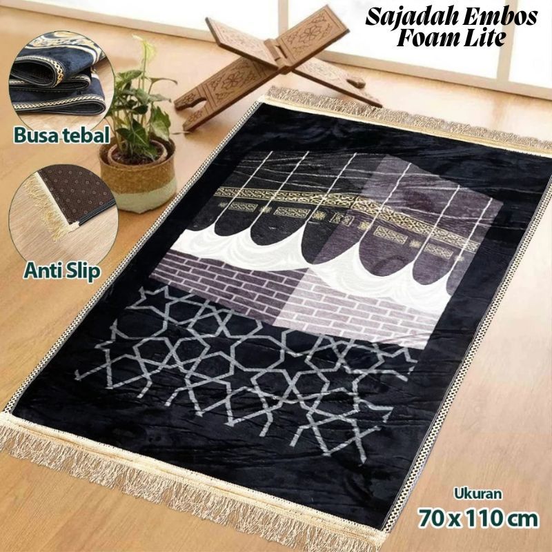 Jual Sajadah Busa Embos Foam Lite Kuncir Besar 110 x 70cm | Sajadah ...