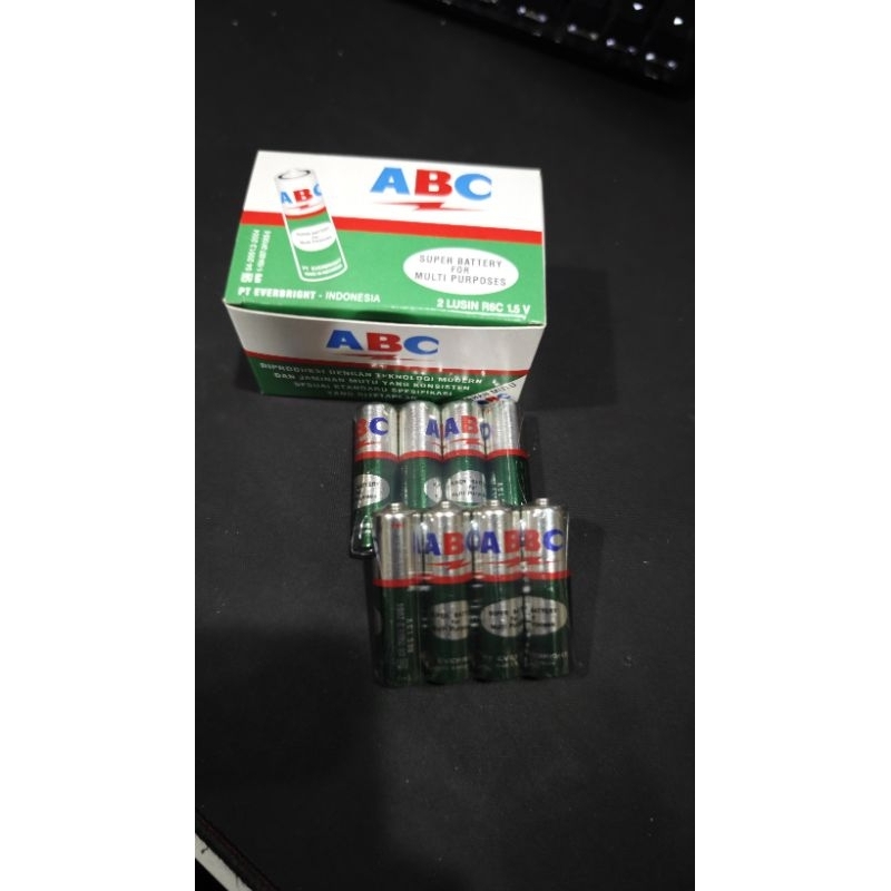 Jual BATERAI ABC AA/A2 PER KOTAK (24PCS) | Shopee Indonesia