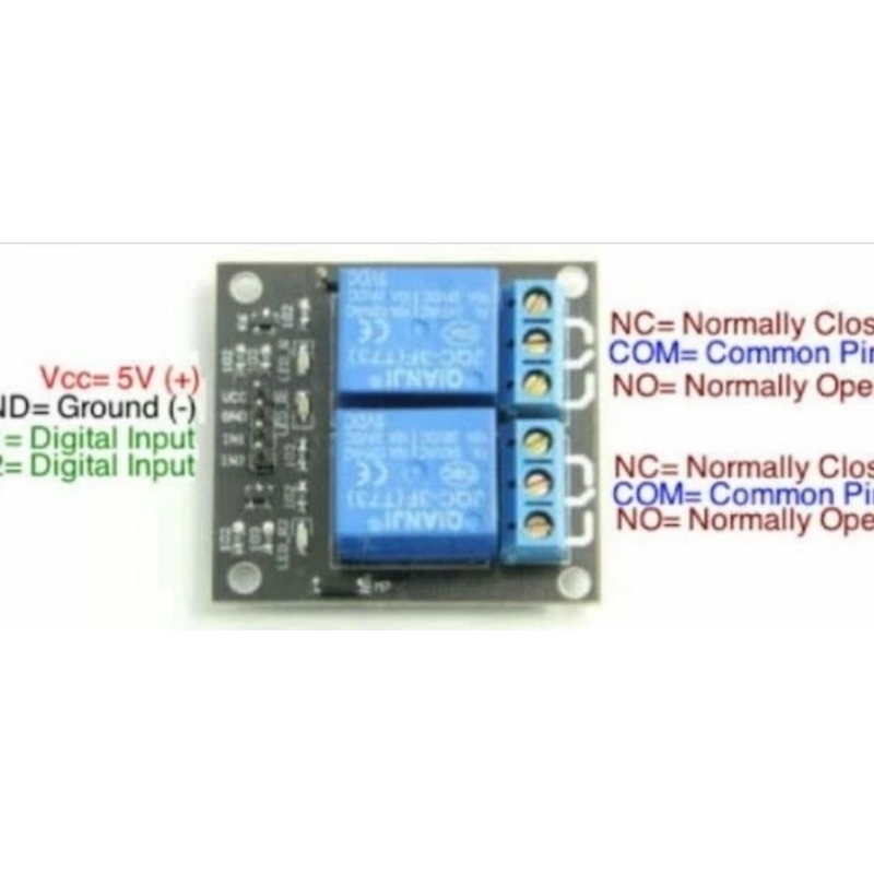 Jual Relay 2 Channel 5V 5 Volt wemos esp8266 nodemcu esp-32 d1 mini dll ...